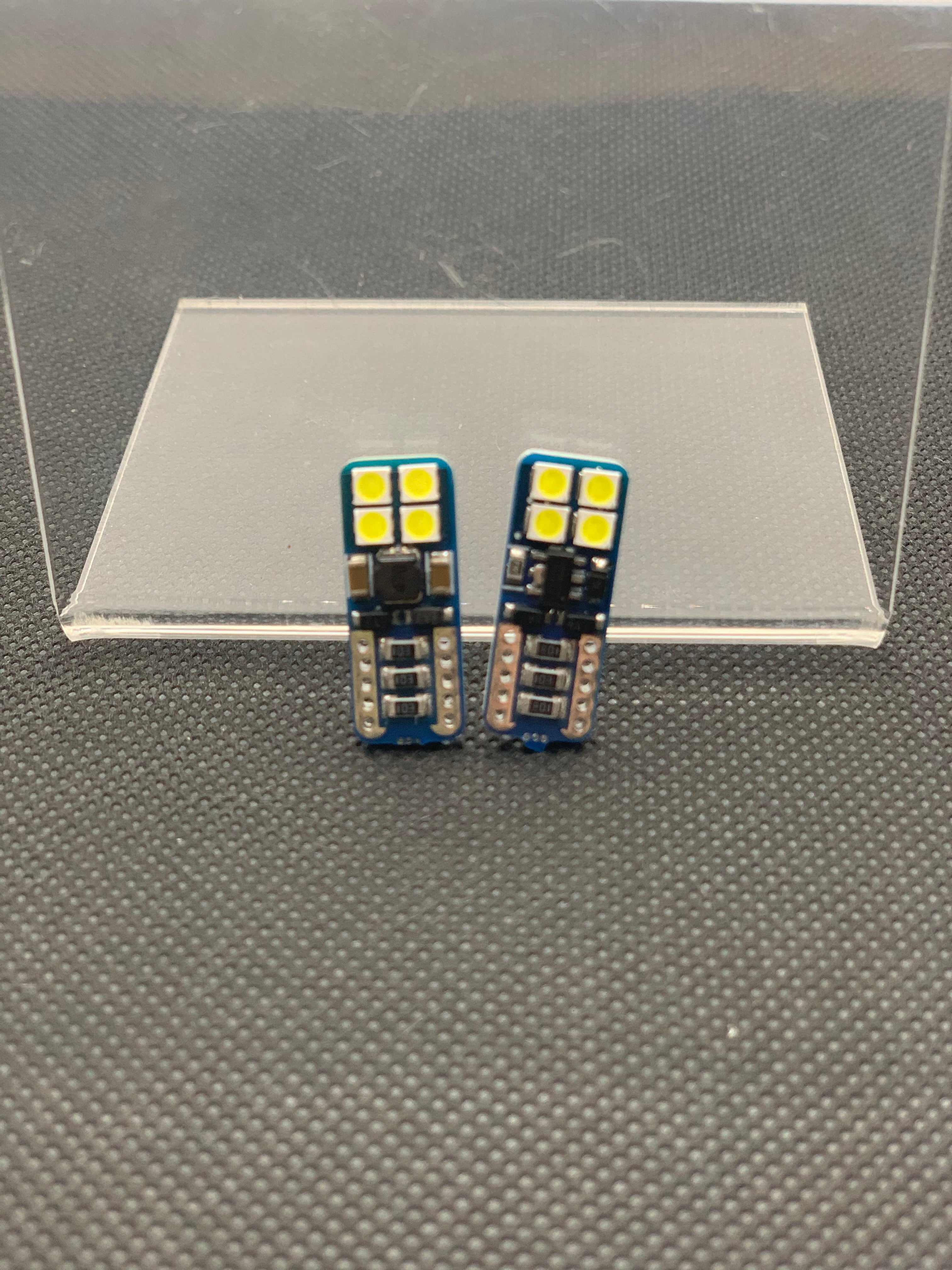 Wedge Shape LED White 8 LEDs T10-10-W – Blackhawk LED Lights